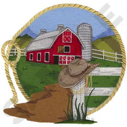 Farm Scene Embroidery Design | EmbroideryDesigns.com