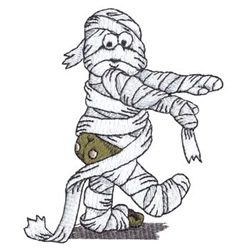 Mummy Embroidery Design | EmbroideryDesigns.com