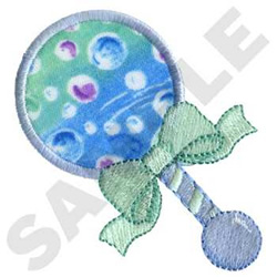 Baby Rattle Embroidery Design | EmbroideryDesigns.com
