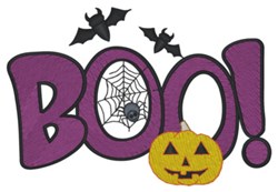 Boo! Embroidery Design | EmbroideryDesigns.com
