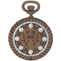 Victorian Pocket Watch Embroidery Design | EmbroideryDesigns.com