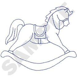 Rocking Horse Embroidery Design | EmbroideryDesigns.com