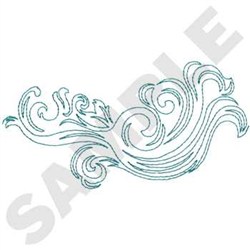 Waves Embroidery Design | EmbroideryDesigns.com