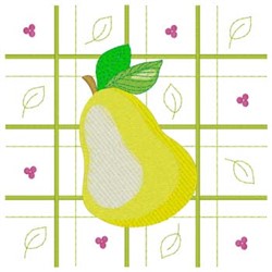Pear Embroidery Design | EmbroideryDesigns.com