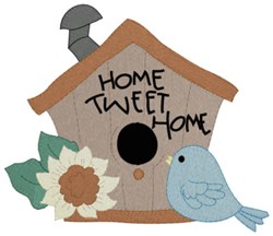 Home Tweet Home Embroidery Design | EmbroideryDesigns.com