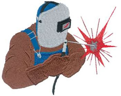 Welder Embroidery Design | EmbroideryDesigns.com