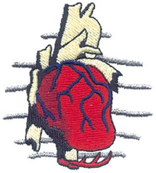 Cardiology Logo Embroidery Design | EmbroideryDesigns.com