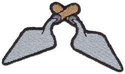 Masonry Trowels Embroidery Design | EmbroideryDesigns.com