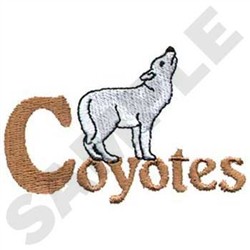 Coyotes Embroidery Design | EmbroideryDesigns.com