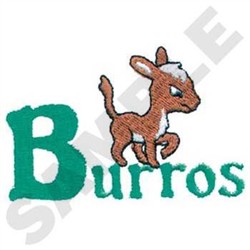 Burros Embroidery Design | EmbroideryDesigns.com
