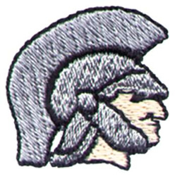 Trojan Head Embroidery Design | EmbroideryDesigns.com