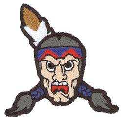 Indian Head Embroidery Design | EmbroideryDesigns.com