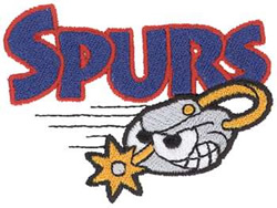 Spurs Embroidery Design | EmbroideryDesigns.com