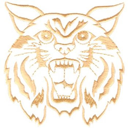 Wildcat Outline Embroidery Design | EmbroideryDesigns.com