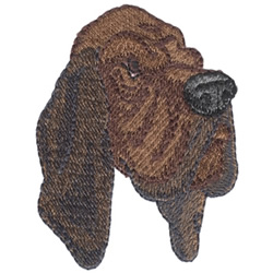 Bloodhounds Head Embroidery Design | EmbroideryDesigns.com