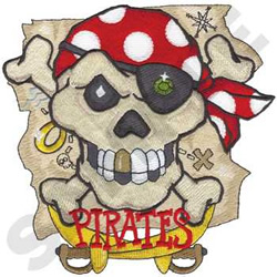 Pirates Embroidery Design | EmbroideryDesigns.com