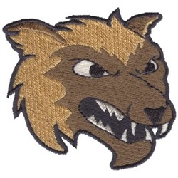 Wolverine Mascot Embroidery Design | EmbroideryDesigns.com