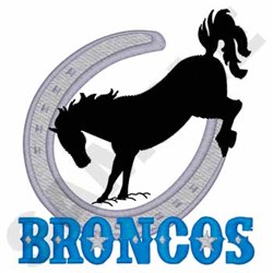 Broncos Embroidery Design | EmbroideryDesigns.com