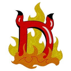 D - Devils Embroidery Design | EmbroideryDesigns.com