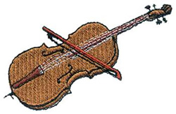 Cello Embroidery Design | EmbroideryDesigns.com