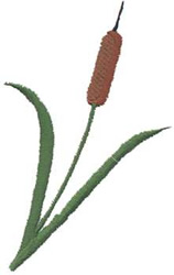 Cattail Embroidery Design | EmbroideryDesigns.com