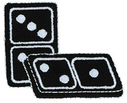 Dominos Embroidery Design | EmbroideryDesigns.com
