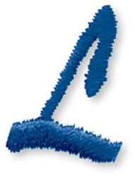 Script-Letter L Embroidery Design | EmbroideryDesigns.com