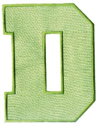 Block Letter D Embroidery Design | EmbroideryDesigns.com