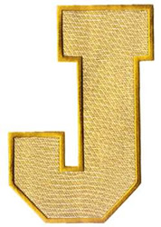 Block Letter J Embroidery Design | EmbroideryDesigns.com