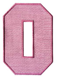 Block Letter O Embroidery Design | EmbroideryDesigns.com