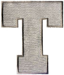 Block Letter T Embroidery Design | EmbroideryDesigns.com