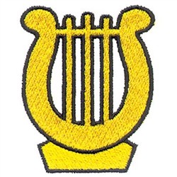 Lyre Embroidery Design | EmbroideryDesigns.com