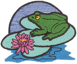 Frog Embroidery Design | EmbroideryDesigns.com