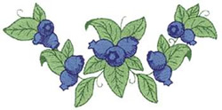 Blueberries Embroidery Design | EmbroideryDesigns.com