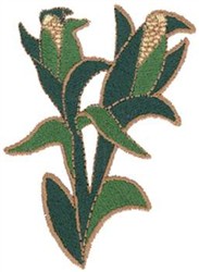 Corn Stalk Embroidery Design | EmbroideryDesigns.com