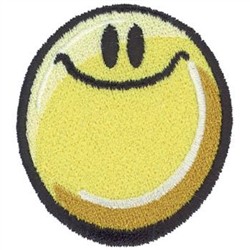 Smiley Face Embroidery Design | EmbroideryDesigns.com