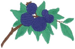 Blueberries Embroidery Design | EmbroideryDesigns.com