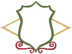 Shield Embroidery Design | EmbroideryDesigns.com