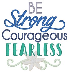 Be Strong... Embroidery Design | EmbroideryDesigns.com