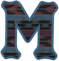 Applique Letter M Embroidery Design | EmbroideryDesigns.com