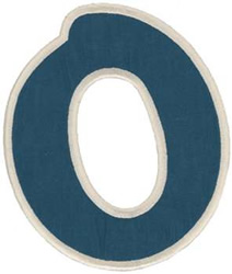 Applique Letter O Embroidery Design | EmbroideryDesigns.com