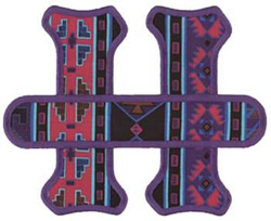 Letter H Applique with Banner Embroidery Design | EmbroideryDesigns.com