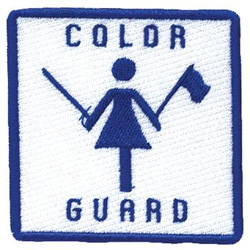 Color Guard Embroidery Design | EmbroideryDesigns.com