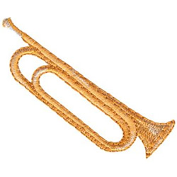 Bugle Embroidery Design | EmbroideryDesigns.com