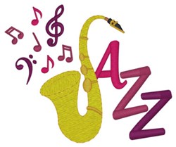 Jazz Embroidery Design | EmbroideryDesigns.com