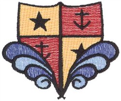 Shield Embroidery Design | EmbroideryDesigns.com