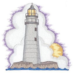 Lighthouse Embroidery Design | EmbroideryDesigns.com