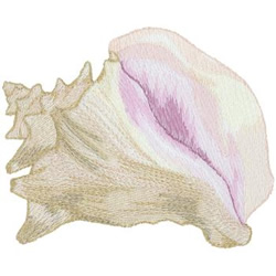 Conch Shell Embroidery Design | EmbroideryDesigns.com