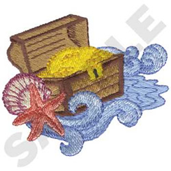 Treasure Chest Embroidery Design | EmbroideryDesigns.com