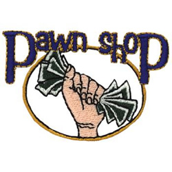 Pawn Shop Embroidery Design | EmbroideryDesigns.com